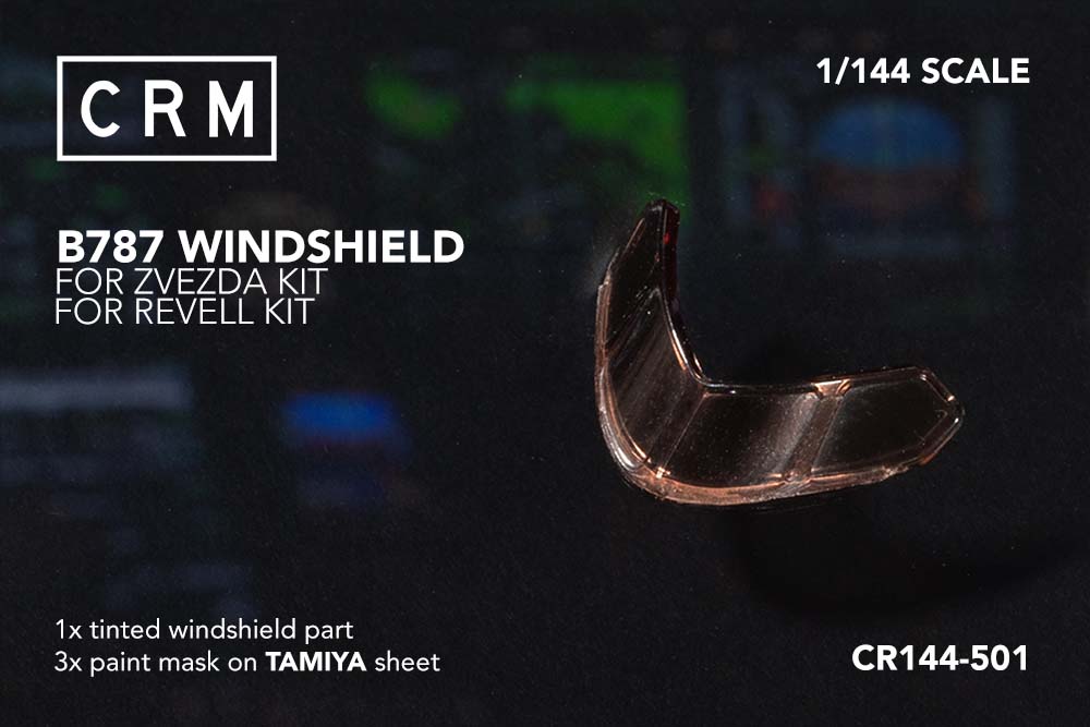B787 Windshield 1/144 – CRM - Counting Rivets Models